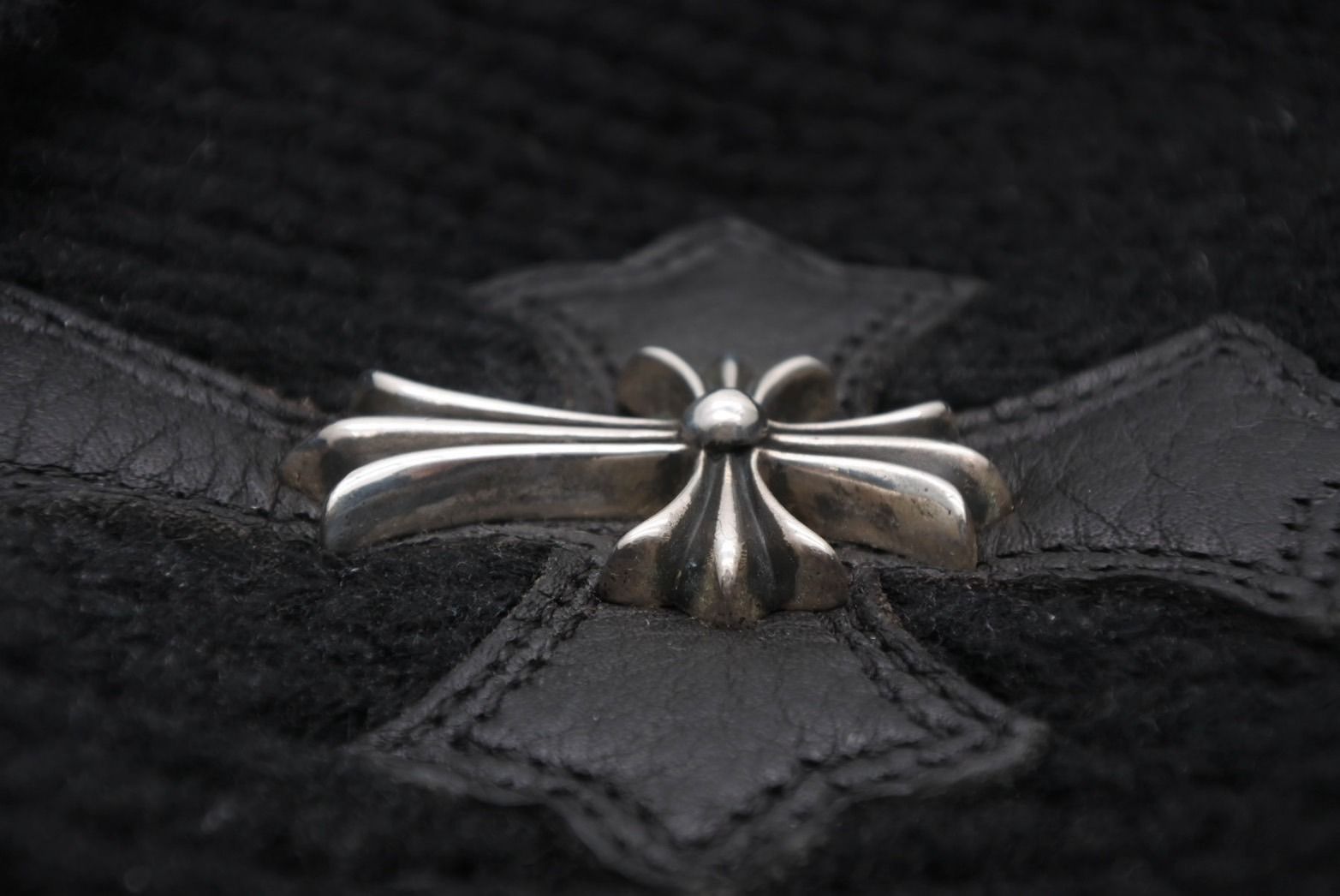 CHROME HEARTS クロムハーツ クロスパッチ ニットキャップ タイニー