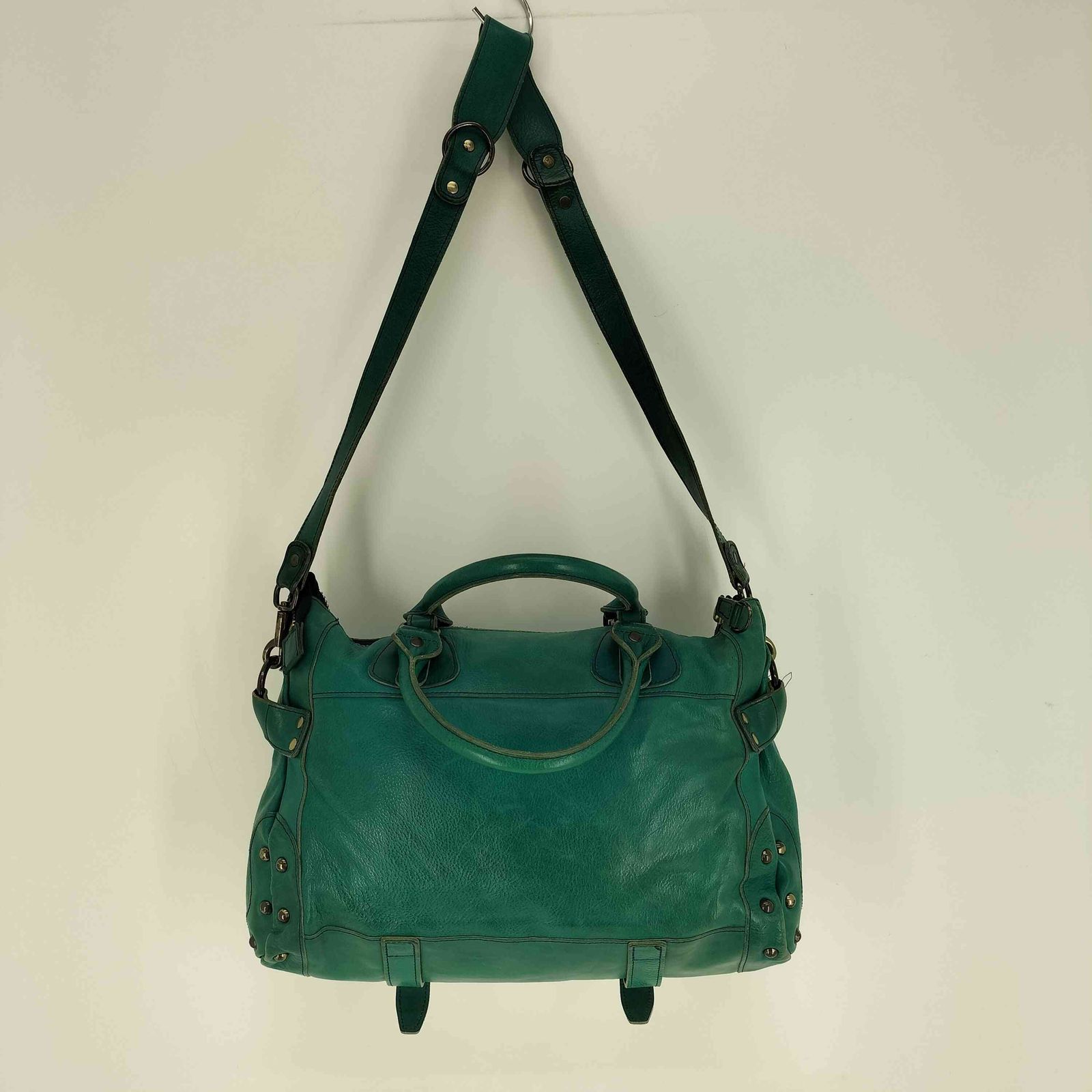 ユーズドフルギ USED古着 2WAY スタッズ レザー ショルダーバッグ