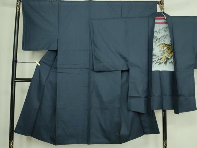 平和屋着物□男性 紬 アンサンブル 亀甲柄 正絹 逸品 DAAZ9884sf