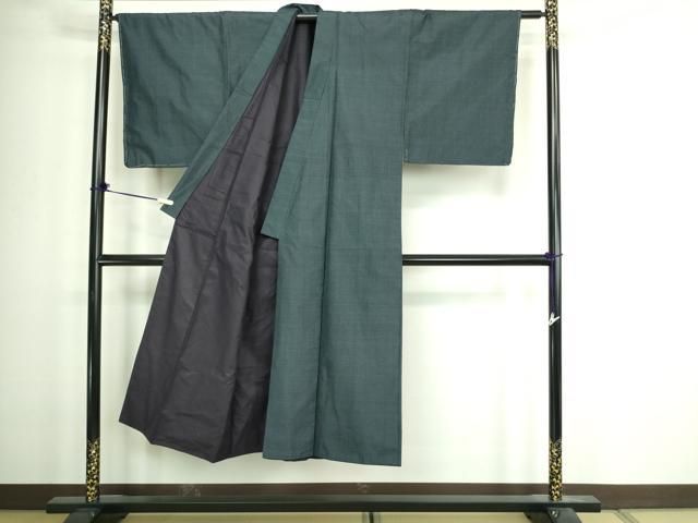 平和屋着物□男性 本場大島紬 アンサンブル 80亀甲 総詰め 正絹 逸品