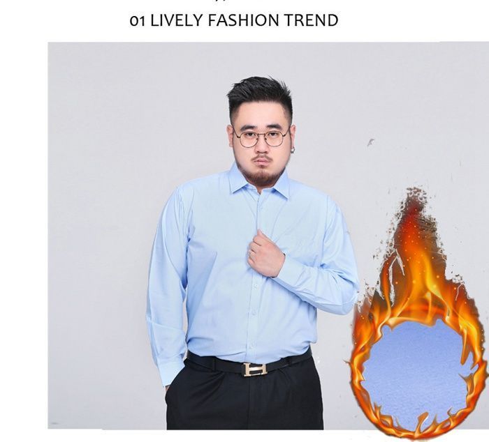 ビッグサイズ シャツ メンズ 長袖 大きいサイズ L~8XL ぽっちゃりさん