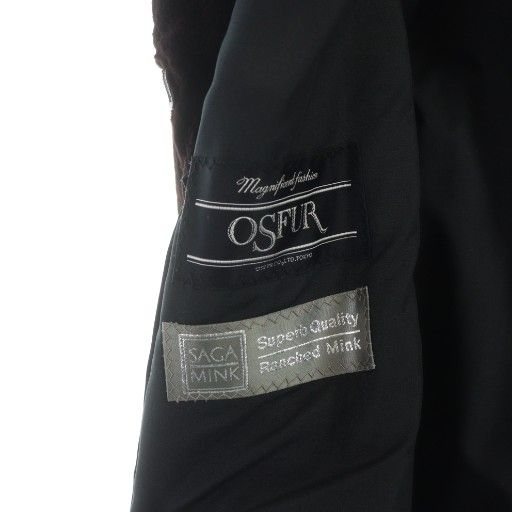 サガミンク SAGA MINK 銀サガ 毛皮コート シェアードミンクファー 長袖