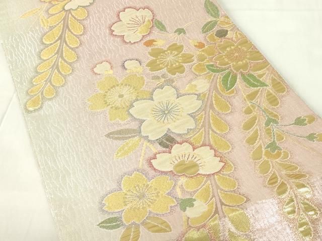 平和屋着物◎佐賀錦 六通柄袋帯 辻が花 金銀糸 正絹 逸品 DABA5525qp