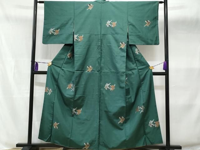 平和屋着物□京の名門・菱屋六右ェ門 紬 童子遊び さが美扱い 正絹