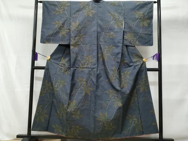 平和屋着物□本場大島紬 7マルキ 枝花文 正絹 逸品 未使用 CABB3883fb