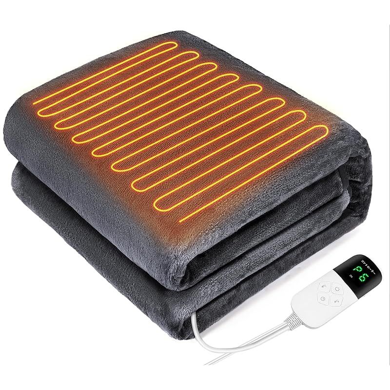 Heshare 電気毛布 掛け敷き兼用 188×130cm 【大きいサイズ・両面