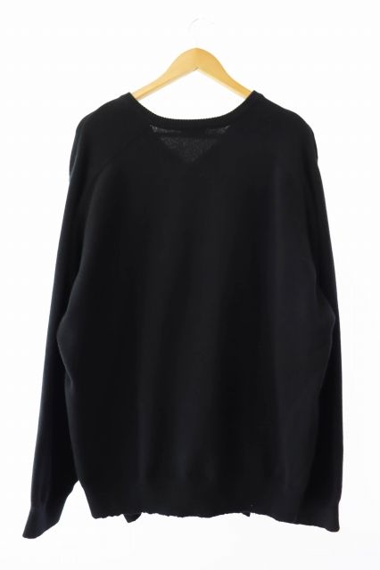 【中古】バレンシアガ 22SS カットオフ加工 オーバーサイズ Vネック カシミヤ ニット セーター M ☆AA★ 250805 バレンシアガ BALENCIAGA 22SS カットオフ加工 オーバーサイズ Vネック