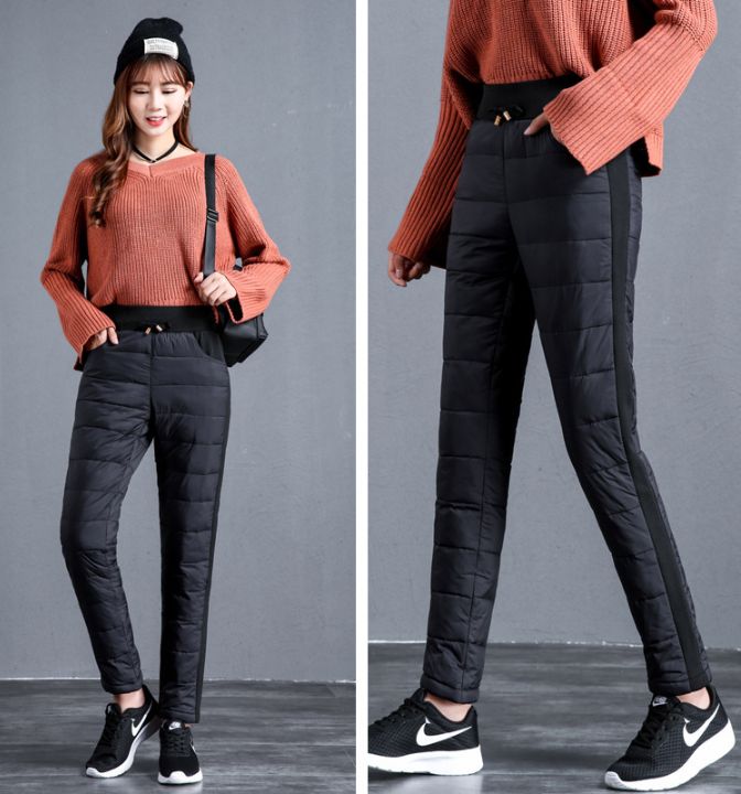 ダウンパンツ レディース ロングパンツ ボトムス キルティングパンツ