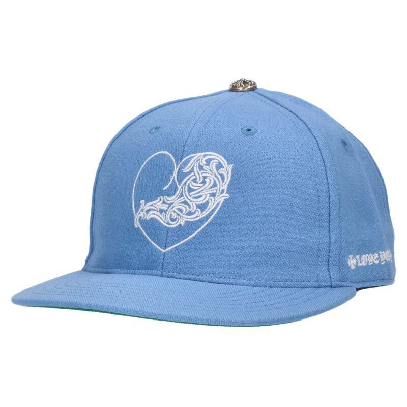 クロムハーツ FITTED WOOL ACRYLIC SERGE ハートロゴ刺繍クロスボール