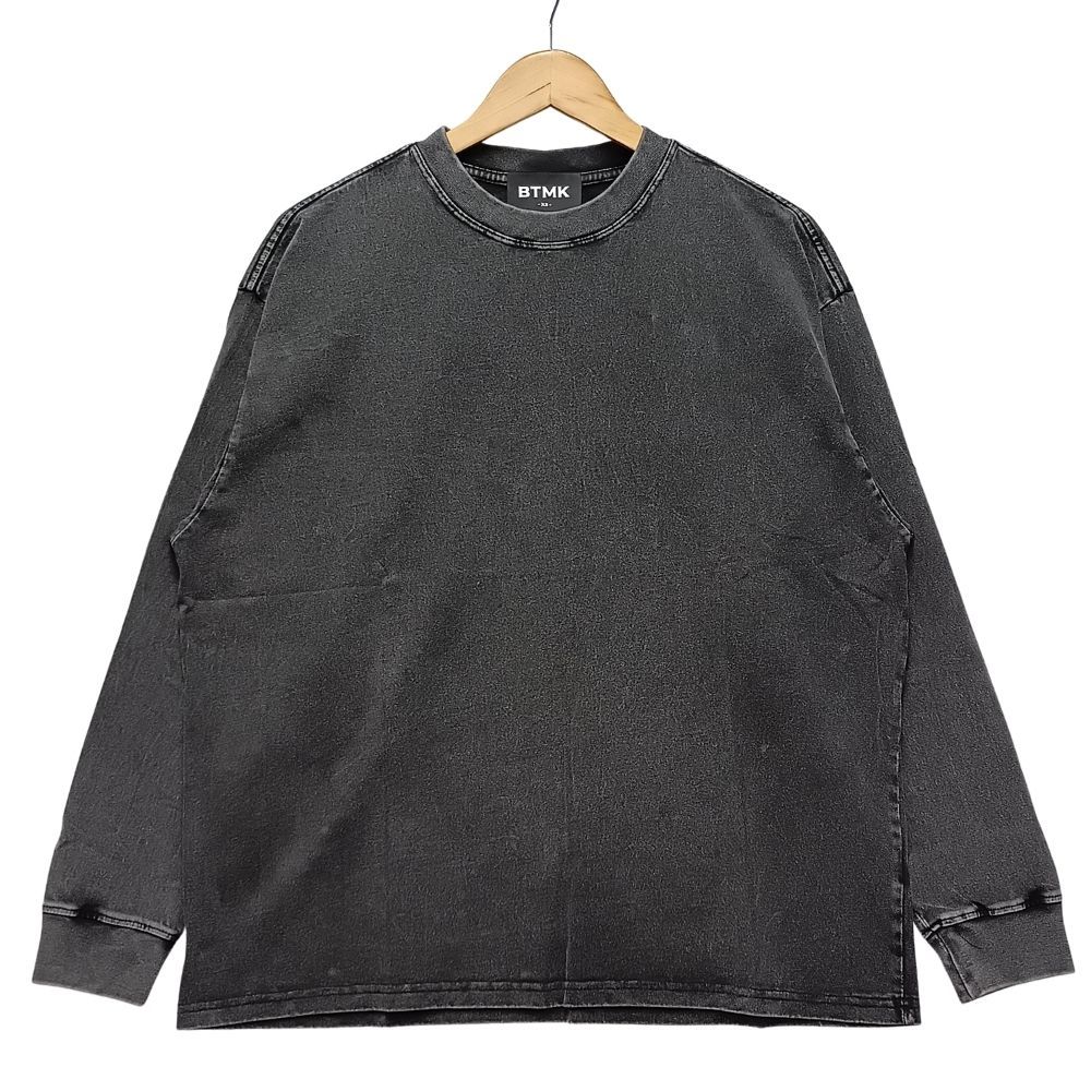 BTMK ウォッシュ加工 ロング Tシャツ チャコールグレー サイズXS 正規品 / 53445 - メルカリ