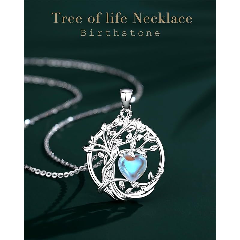 新品】 [AGVANA] ネックレス レディース ムーンストーン 6月 誕生石