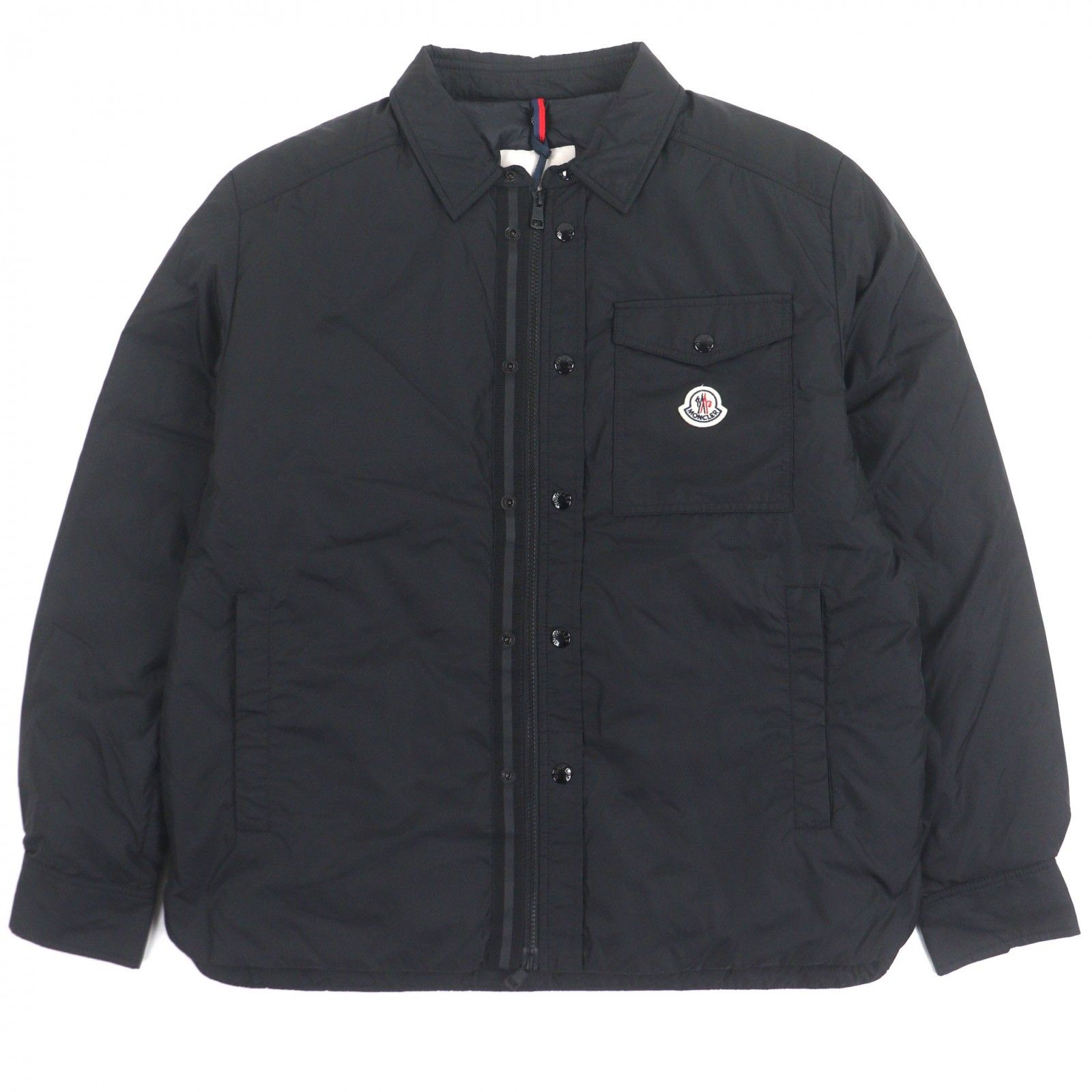 未使用品 MONCLER モンクレール 22AW PYROLE ロゴワッペン付き ダブルジップアップ ダウンジャケット ブラック 2 国内正規 ...