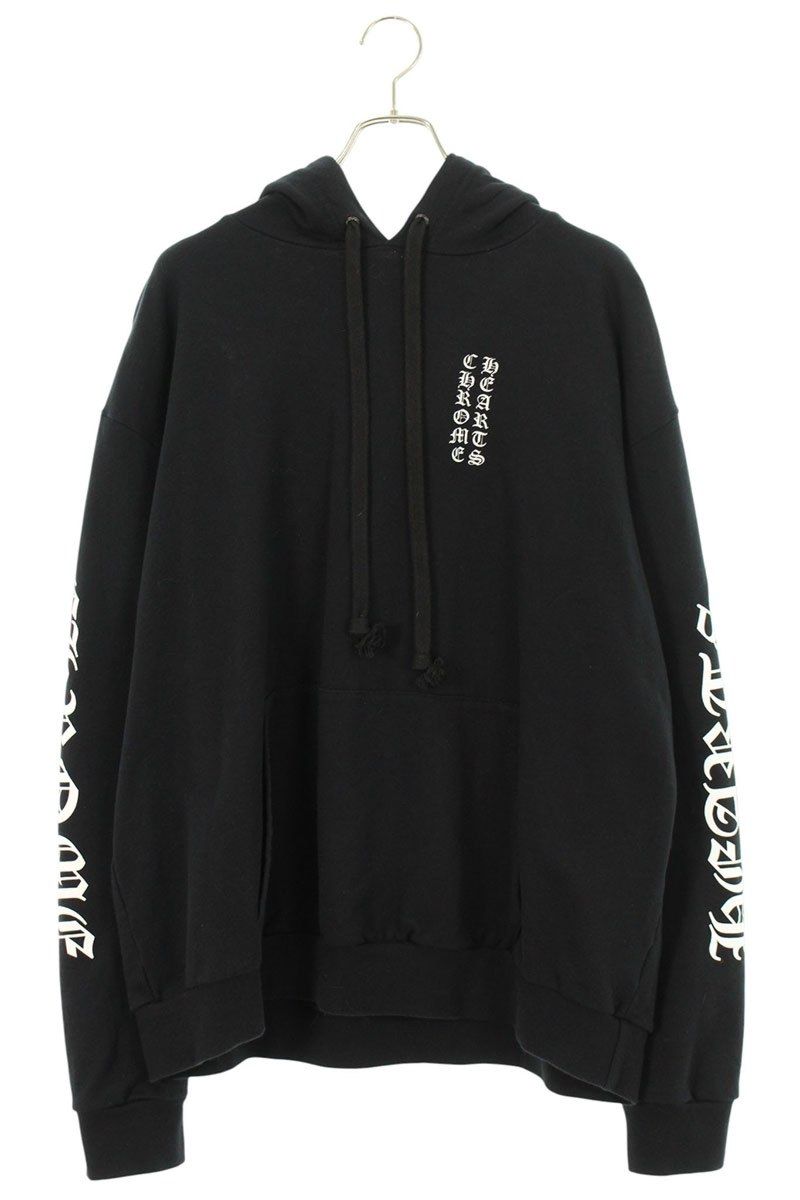 クロムハーツ SWTSHRT PLVR 袖ロゴ英字プリントパーカー メンズ XL ※12