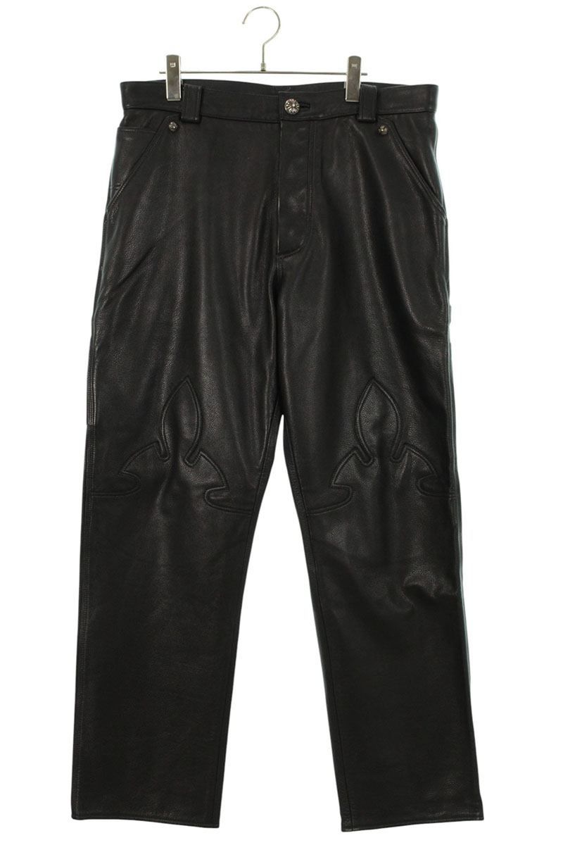 クロムハーツ CARPENTER LTHR クロスボールボタンフレアニー