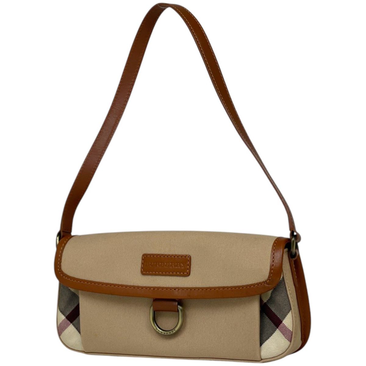 バーバリー BURBERRY ロゴ ショルダーバッグ チェック柄 ハンドバッグ