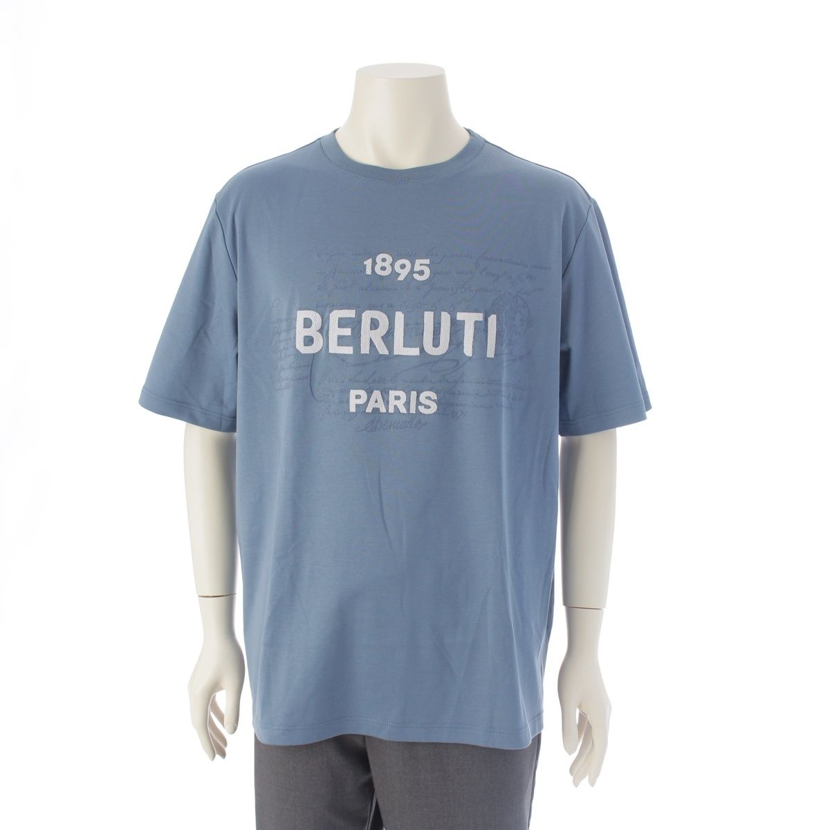 ベルルッティ コットン ロゴ カリグラフィー 半袖Tシャツ トップス