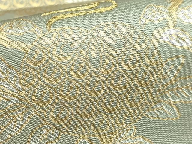 平和屋着物○極上 龍村晋謹製 全通柄袋帯 名物寿橘金襴 金糸 逸品