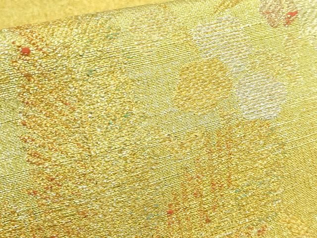 平和屋着物○極上 桝屋高尾 ねん金綴錦 六通柄袋帯 松梅鳳凰文 金銀糸