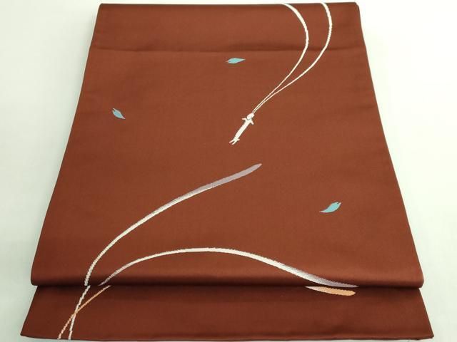 平和屋着物○極上 世界的人形師 辻村寿三郎 ジュサブロー 六通柄袋帯