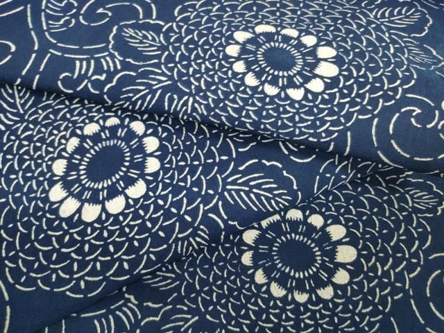 平和屋着物＊夏物 浴衣 反物 着尺 無形文化財秘蔵 長板正藍染 東京本染