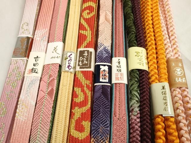 平和屋着物○和装小物 帯締め10本セット 美保姿本舗 手組紐 組紐 吉田