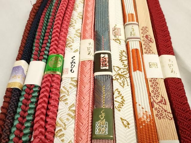 平和屋着物○和装小物 帯締め10本セット 礼装用 組紐 高麗組 笹浪組