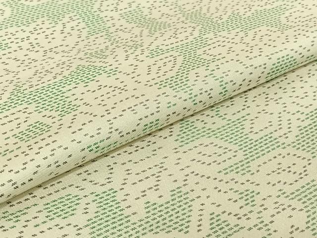 平和屋着物▽本場大島紬 白大島 単衣 草花文 正絹 逸品 AABF0962jh