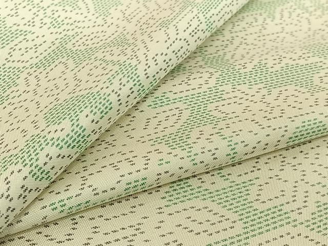 平和屋着物▽本場大島紬 白大島 単衣 草花文 正絹 逸品 AABF0962jh