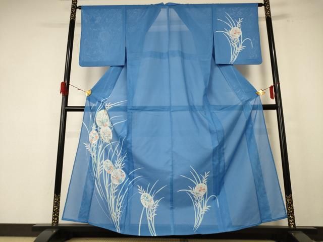 平和屋着物＊夏物 訪問着 絽 団扇草花文 洗える着物 AABE7513jd - メルカリ