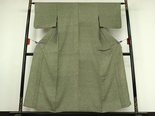 平和屋着物▽上質な小紋 単衣 幾何学文様 正絹 逸品 AABF2525jh - メルカリ