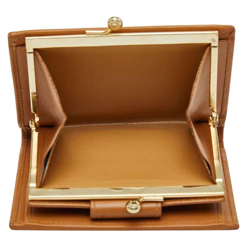 セリーヌ マカダム ブラウン ベージュ PVC レザー レディース CELINE