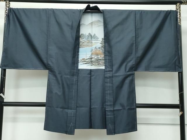 平和屋本店○極上 男性 本場大島紬 アンサンブル 長襦袢セット キング