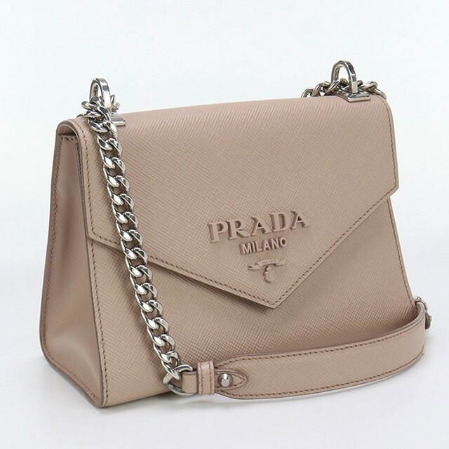 プラダ PRADA  ロゴ　サフィアーノ  ショルダーバッグ レザー レディース  中古 プラダ PRADA バッグ レディース PR93809 サフィアーノ レザー