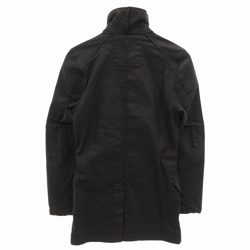【中古】未使用品 ジースターロウ タグ付 Scutar Utility Trench コート コーティングジャケット XXS 黒 ブラック ジースターロウ G-Star RAW タグ付き Scutar Utility Trench コート
