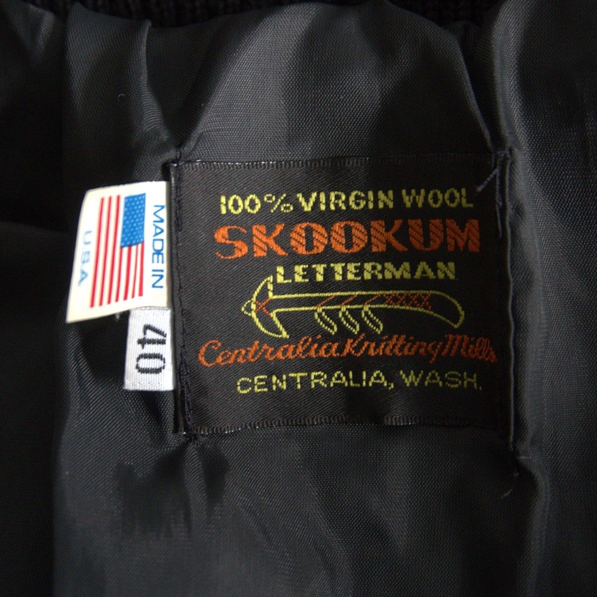 【美品】SKOOKUM【メルトン×レザー スタジャン】40 スクーカム ブラック ジャケット 26010128 - メルカリ