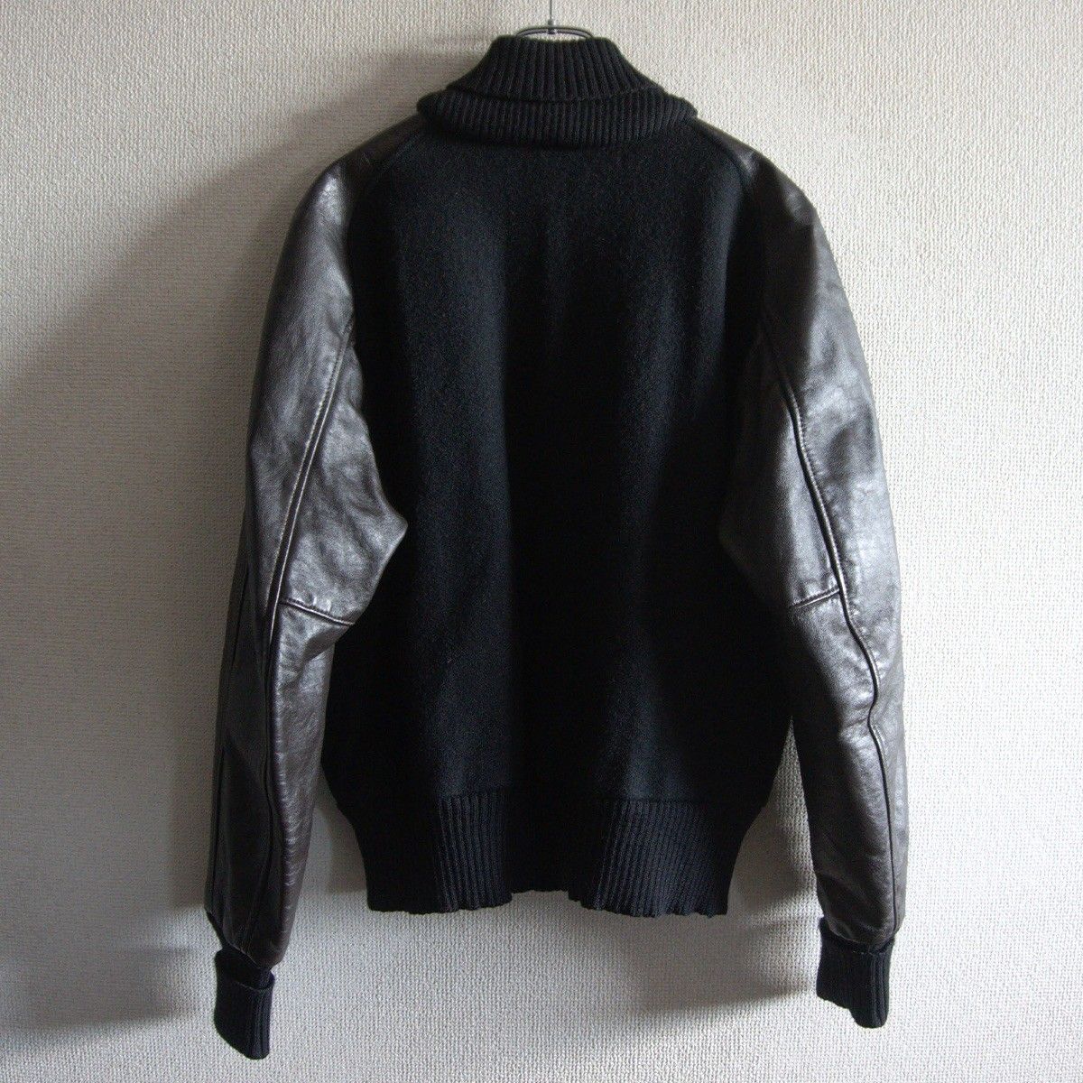 【美品】SKOOKUM【メルトン×レザー スタジャン】40 スクーカム ブラック ジャケット 26010128 - メルカリ