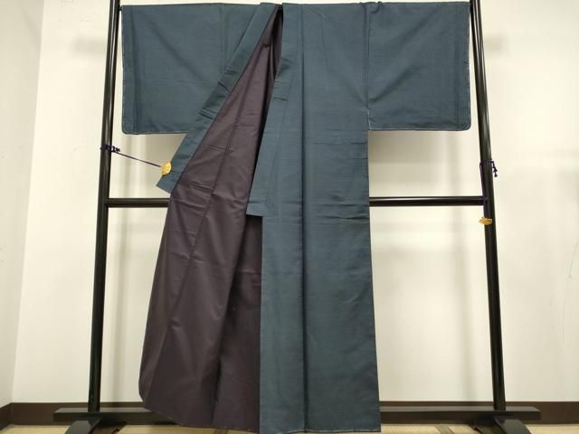 平和屋着物□極上 男性 本場大島紬 アンサンブル キングサイズ 長羽織