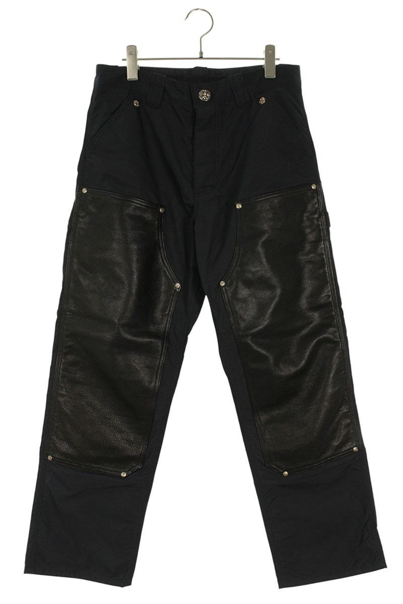 クロムハーツ CARPENTER DOUBLE KNEE レザー切り替えナイロン