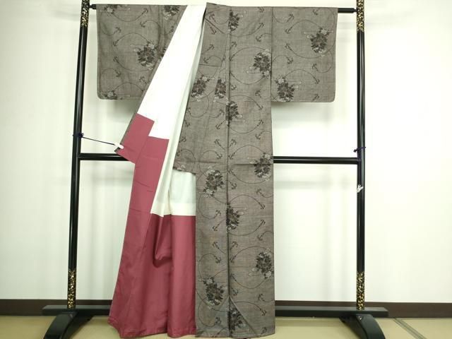 平和屋着物●本場大島紬　9マルキ　菱草花文　正絹　逸品　CABA9782gh 平和屋着物□本場大島紬 9マルキ 草花文 正絹 逸品 DABA9682sf - メルカリ