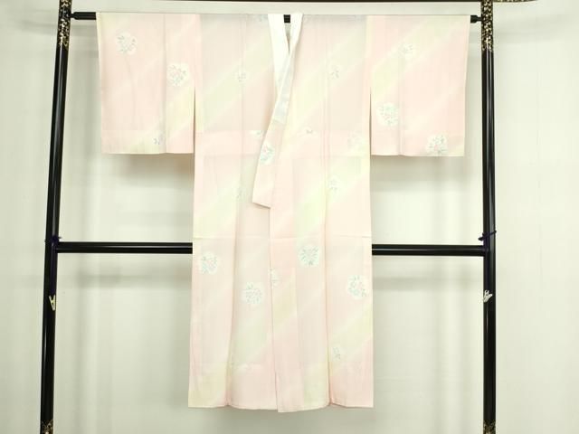 平和屋着物□長襦袢 無双仕立て 舞花地紋 暈し染め 正絹 逸品