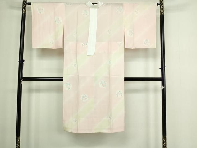平和屋着物□長襦袢 無双仕立て 舞花地紋 暈し染め 正絹 逸品