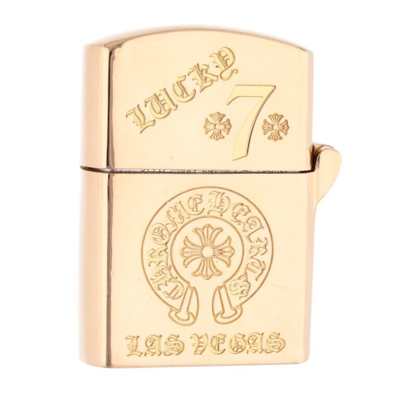クロムハーツ 22K ZIPPO LIGHTERZ-V7 ゴールドライター メンズ ※12/28