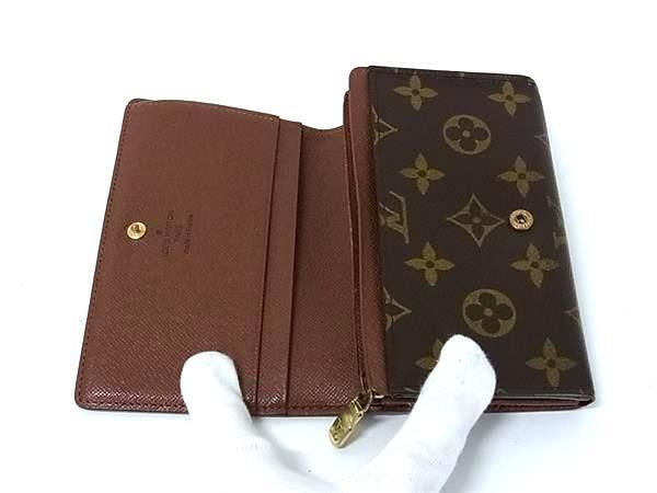 LOUIS VUITTON ルイヴィトン 財布 モノグラム ポルトモネ ビエトレゾール M61730 ブラウン PVC レザー レディース 二つ折り財布 ゴールド金具【本物保証】 LOUIS VUITTON ルイヴィトン 財布 モノグラム ポルトモネ ビエ
