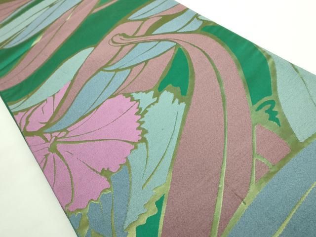 平和屋着物○極上 世界的人形師 辻村寿三郎 ジュサブロー 六通柄袋帯