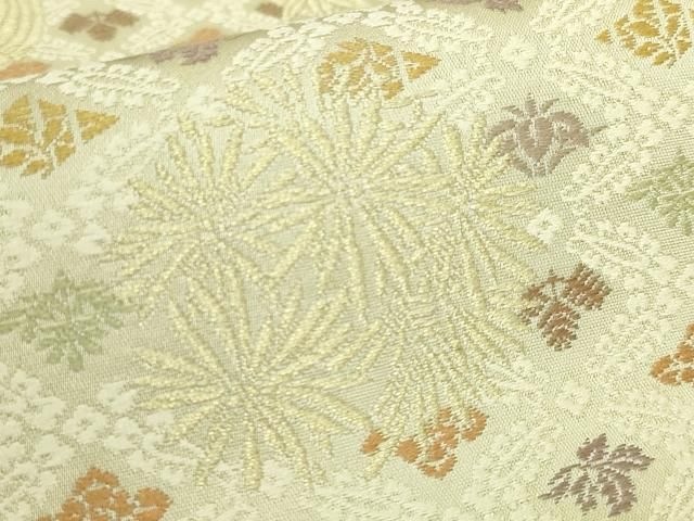 平和屋着物○極上 西陣織 陰山織物謹製 箔屋清兵衛 六通柄袋帯 唐織 桐