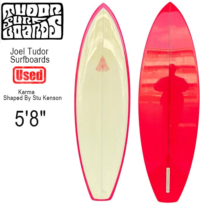 中古 サーフボード 使用状態 【A】★★★ Joel Tudor Surfboards ジョエルチューダー サーフボード Karma 5’8 ...