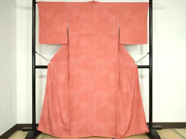 平和屋着物□江戸小紋 家内安全 長寿 反端付き 正絹 逸品 DAAZ3388ob