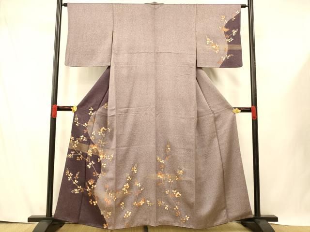 平和屋着物□訪問着 枝葉舞蝶文 金彩 正絹 逸品 AABE8755fw - メルカリ