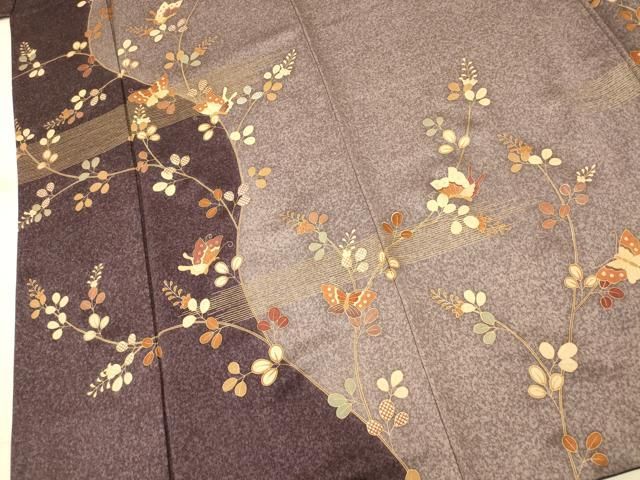 平和屋着物□訪問着 枝葉舞蝶文 金彩 正絹 逸品 AABE8755fw - メルカリ