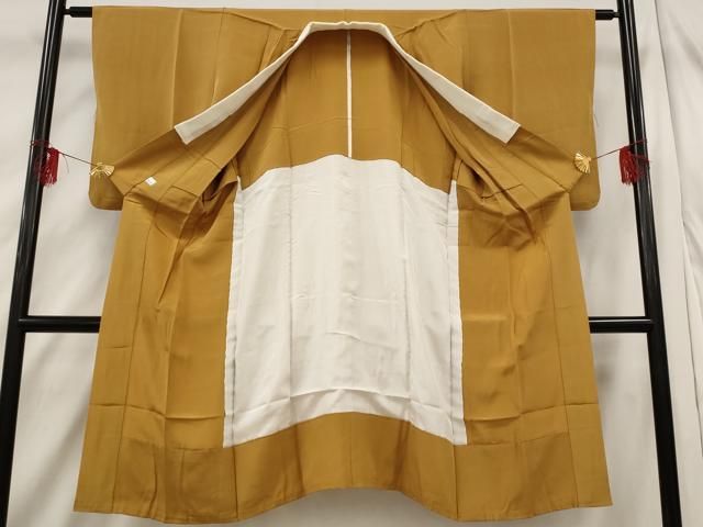 平和屋着物□長襦袢 無双仕立て 土色 鈴乃屋扱い 正絹 逸品 AABE8466st